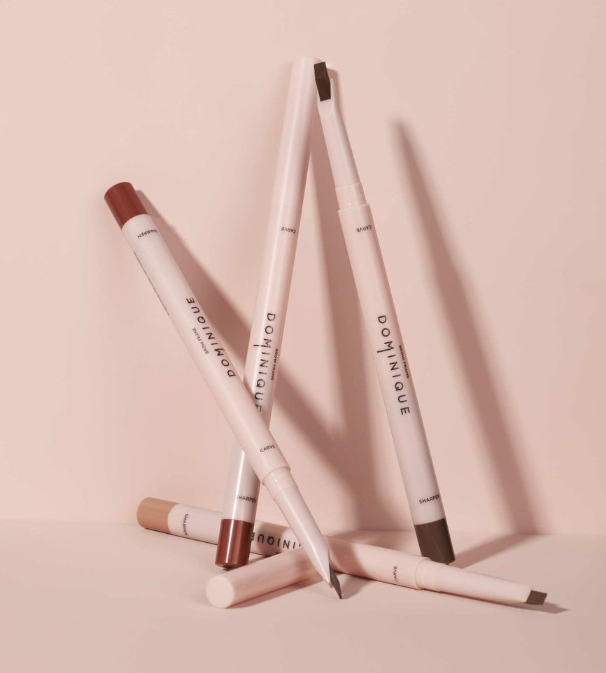 Brow Frame Pencil, Brow Gel & Setting Powder – Dominique